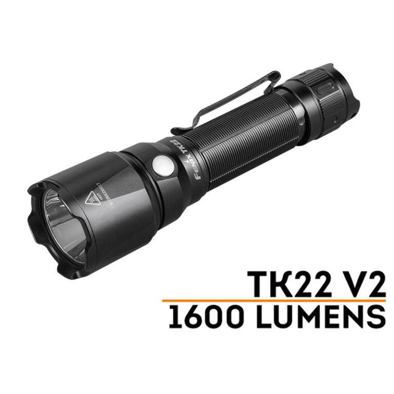 Fenix TK22 V2 Tactical LED Flashlight – 1600 Lumens – Uses 1 x 21700 or ...
