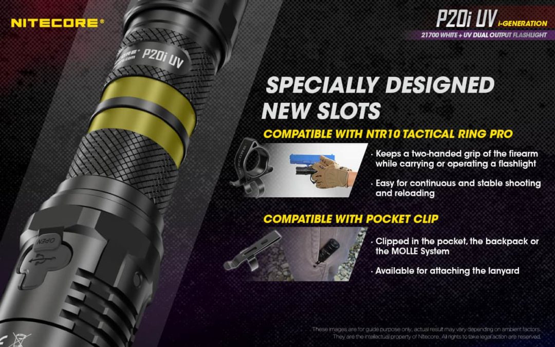 Nitecore P20i UV Rechargeable LED Flashlight With UV Light – Luminus ...